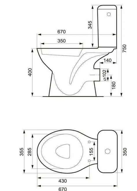 Dimensiones Del Inodoro Tamaño Estándar Asiento Tapa Wc Adaptable