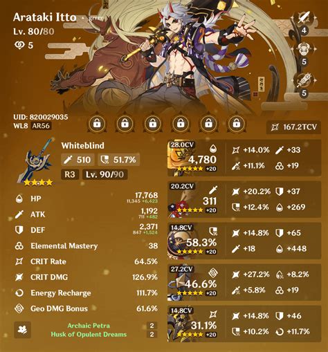 Itto Build Genshin Impact Best Arataki Itto Build Artifacts Weapons