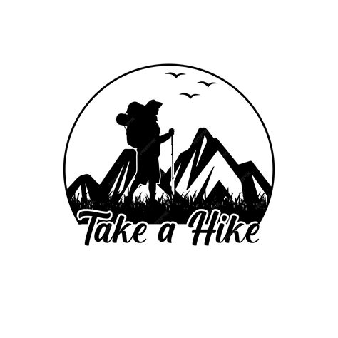 Premium Vector Hiking Logo Design