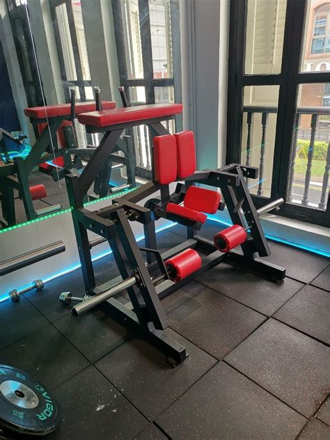 Plate Loaded Hamstring Curl Sports Equipment Exercise And Fitness Weights And Dumbbells On Carousell
