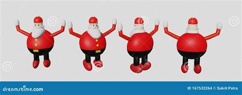 Uncle Sam With Different Poses Vector Illustration With Simple