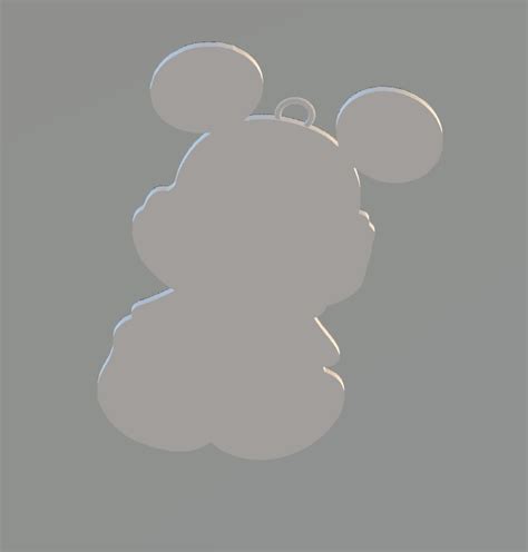 Free Stl File Mickey Mouse Keychain・3d Print Object To Download・cults