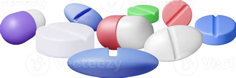 3d Classic Capsule Pill And Tablet Collection 35711467 Png