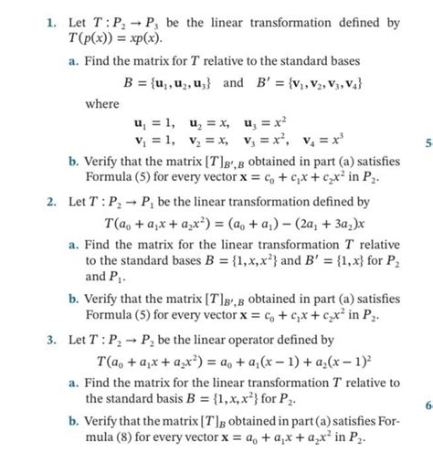 solved 1 let t p₂ → p3 be the linear transformation
