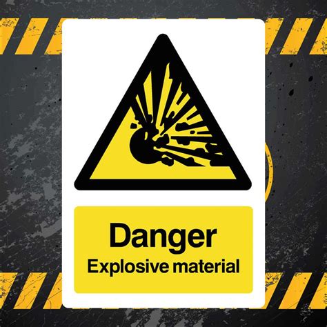 Danger Explosive Sign Hse And Iso Compliant