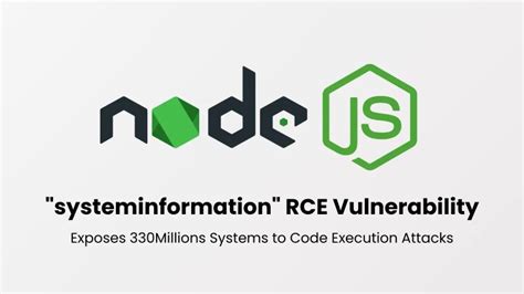 Isecurity Social On Linkedin Nodejs Systeminformation Vulnerability