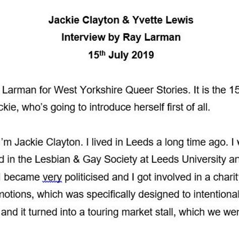 Interview Transcript Intentional Promotions Section 28 MyLearning