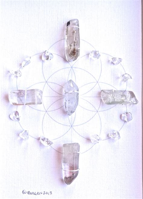 Quartz Framed Crystal Grid Crystal Grids