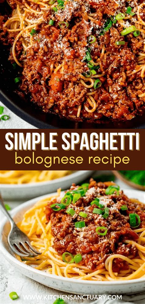 Spaghetti Bolognese Recipe Nickys Kitchen Sanctuary