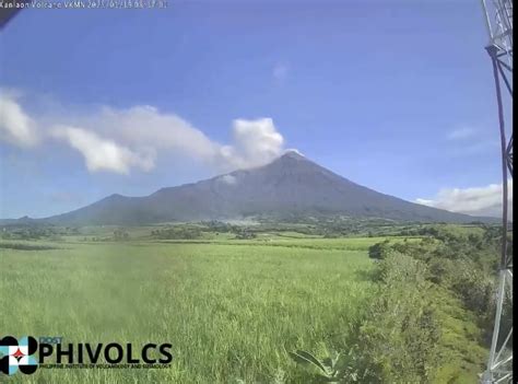 Dalawang Beses Na Inilabas Ni Kanlaon Volcano Si Ash Ang Antas Ng