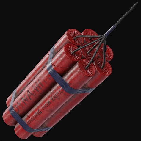 Set Of 2 Mining Dynamites 3d Model Turbosquid 2066836