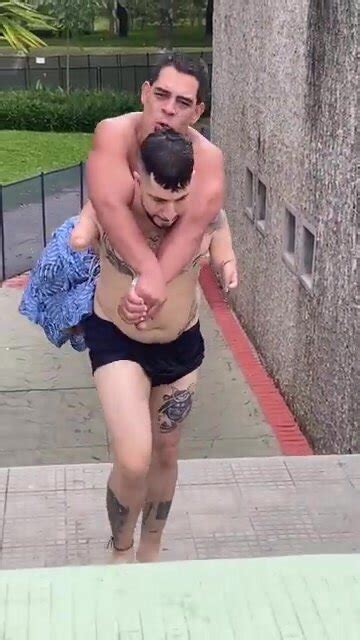 Dae Amputee Carrying Dak Amputee On His Back