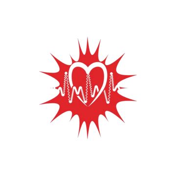Heart Pulse Logo Template Vector Symbol Line Cardiology Cardiac Vector Line Cardiology