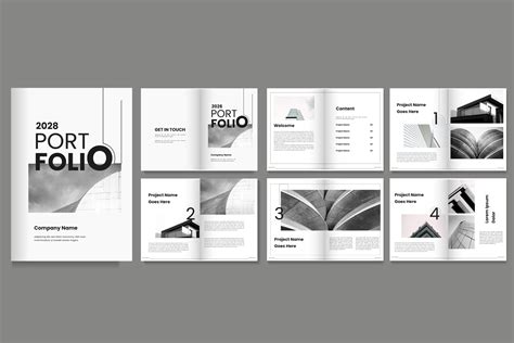 Portfolio Architecture Minimal Template Graphic By Ietypoofficial