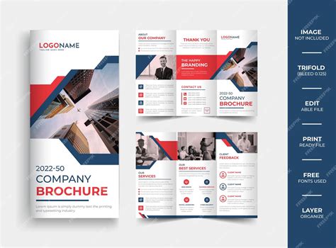 Premium Vector Multipurpose Corporate Business Trifold Brochure