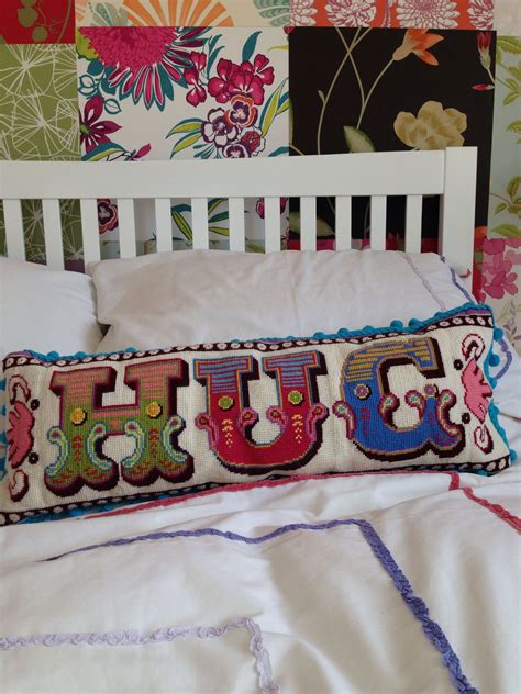 Emily Peacock Hug Cushion Its A Tapestry Mesh And All The Colors