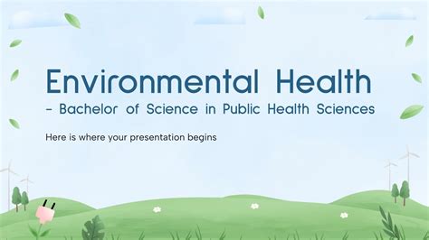 Environmental Health Bsc In Public Health Sciences
