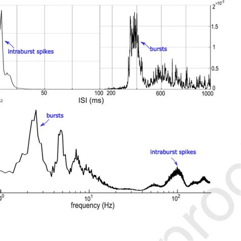 A The Inter Spike Interval Histogram Isih When G Ca 064 And D 2