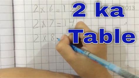 2 Ka Table Youtube