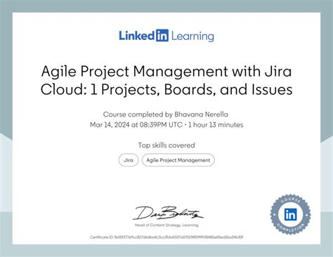 Bhavana Nerella On Linkedin Certificate Of Completion