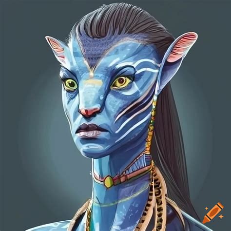 Navi Woman From The Movie Avatar On Craiyon