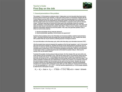 Problem Based Learning For College Physics Centre Collégial De