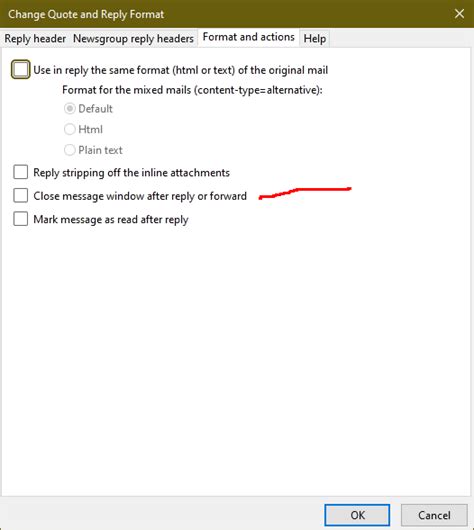 Close Email Window On Reply Thunderbird Support Forum Mozilla Support