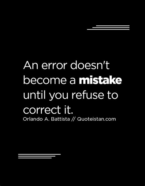 an error doesn t become a mistake inspirational quotes