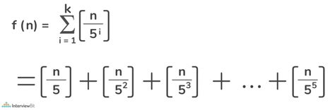 Trailing Zeroes In Factorial Interviewbit