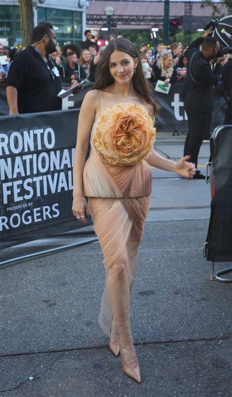 Ella Hunt At Premiere Of Saturday Night At Toronto International Film Festival Editorial