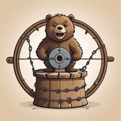 Cartoon Bear Lifting Weight Stock Illustrations 133 Cartoon Bear