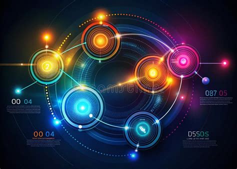 Visualizing Information Flow A Dynamic Long Exposure Infographic Depicting Connections In A