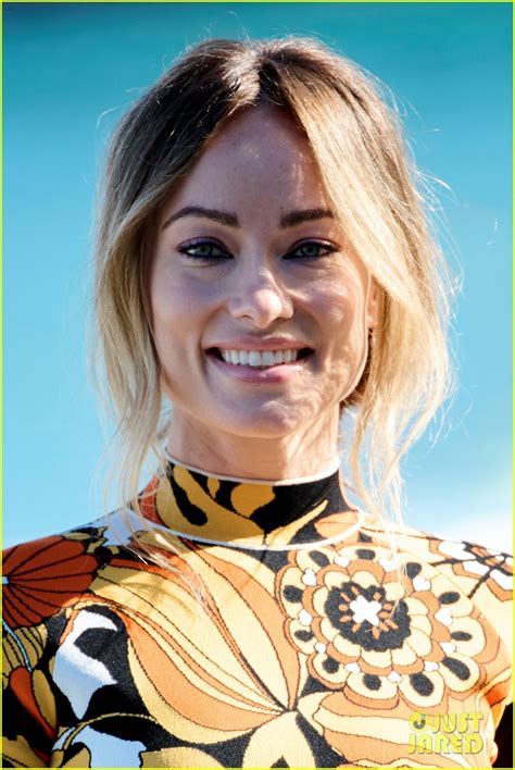 Olivia Wilde Wears Long Sleeved Floral Dress For Don T Worry Darling