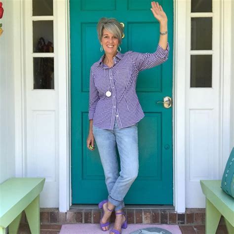 Jeans Button Up Shirt Does Not Have To Equal Boring Pop On Cute Shoes Cuff The Jeans And