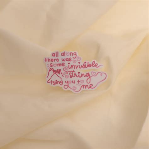 Tying You To Me Invisible String Sticker Skyturnedswift