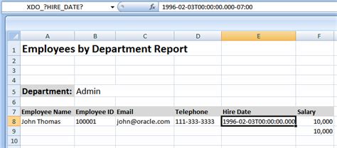Creating Excel Templates In Release 101342