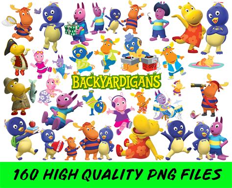 Backyardigans Clipart Backyardigans Characters Backyardigans Etsy Ireland