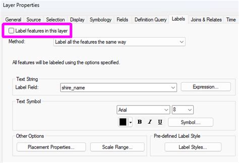 Add Button To Enable Labels In Label Class Window Esri Community