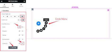 How To Use The Circle Menu Widget By Element Pack Pro