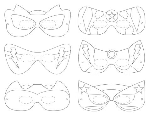Superhero Printable Masks