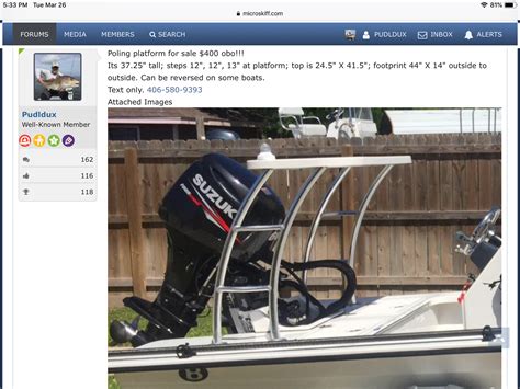 Poling Platform Dedicated To The Smallest Of Skiffs