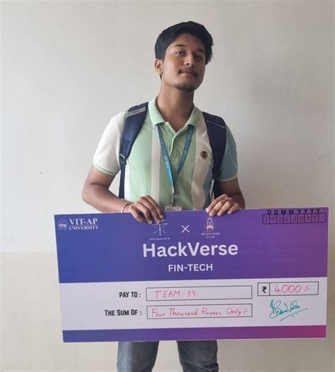 🚀 Podium Finish At Hack Verse 24 Hour Hackathon Rohith Narayanan