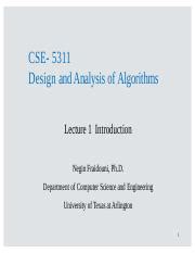 Lecture Intro Pptx Cse Design And Analysis Of Algorithms