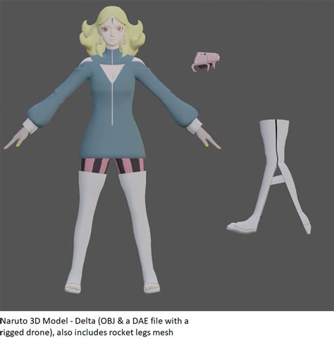 Naruto Boruto 3d Model Delta By Chakrawarrior2012 On Deviantart