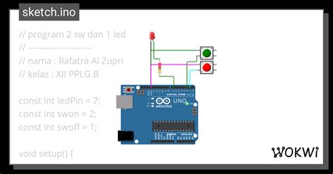 2 input sw rafatra al zupri wokwi esp32 stm32 arduino simulator