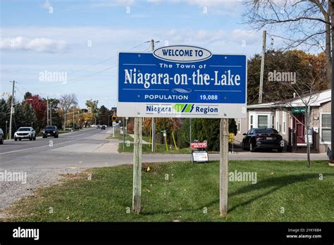 Welcome To The Town Of Niagara On The Lake On Niagara Stone Road In