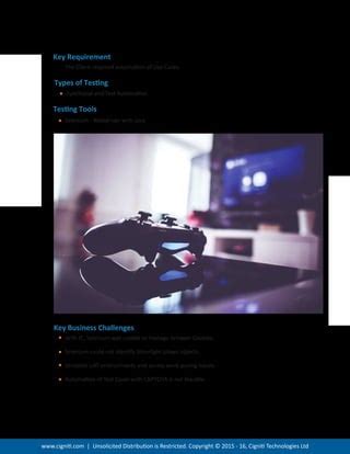 Case Study Functional Testing Helps Leading Movie Service Company Minimize Critical Defects