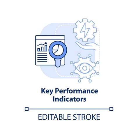 Key Performance Indicators Blue Light Concept Icon Efficient Energy Management Abstract Idea