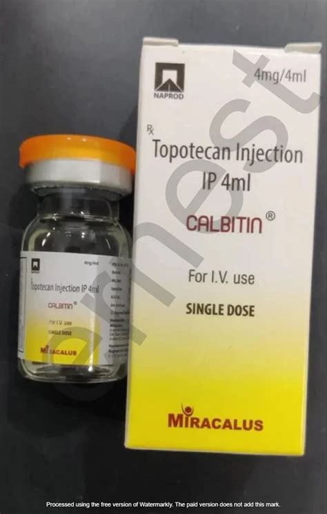 Topotecan Hydrochloride Injection At ₹ 2100 Vial Anti Cancer