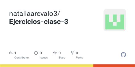 Github Nataliaarevalo Ejercicios Clase